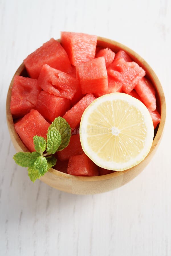 Piece of Watermelon and Lemon Stock Image - Image of lemonade, natural ...