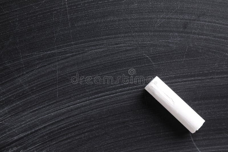 Piece of White Chalk on Blackboard. Space for Text Stock Image - Image ...
