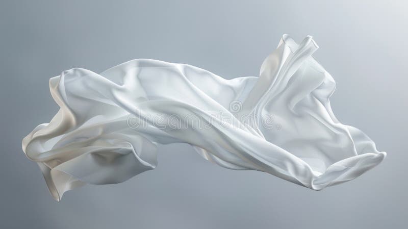 A Piece of White Cloth is Flying through the Air, Possibly Caught Up in ...