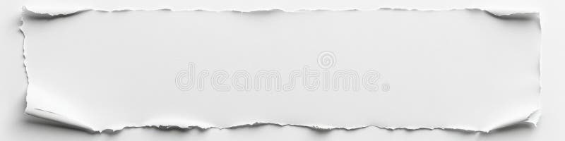 A Piece of White Paper with Torn Edges Stock Photo - Image of white ...