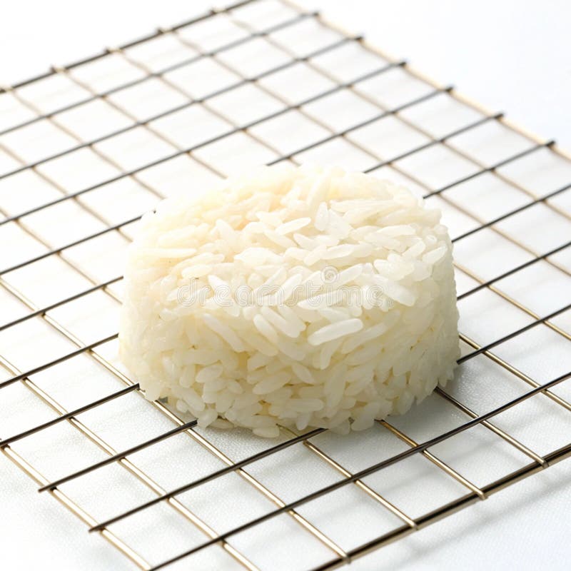 Piece of White Rice on a Grid Stock Illustration - Illustration of ...