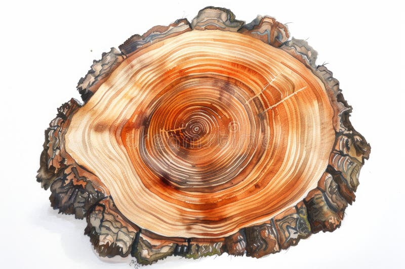 A Piece of Wood that Has Been Cut in Half. Ideal for Woodworking ...