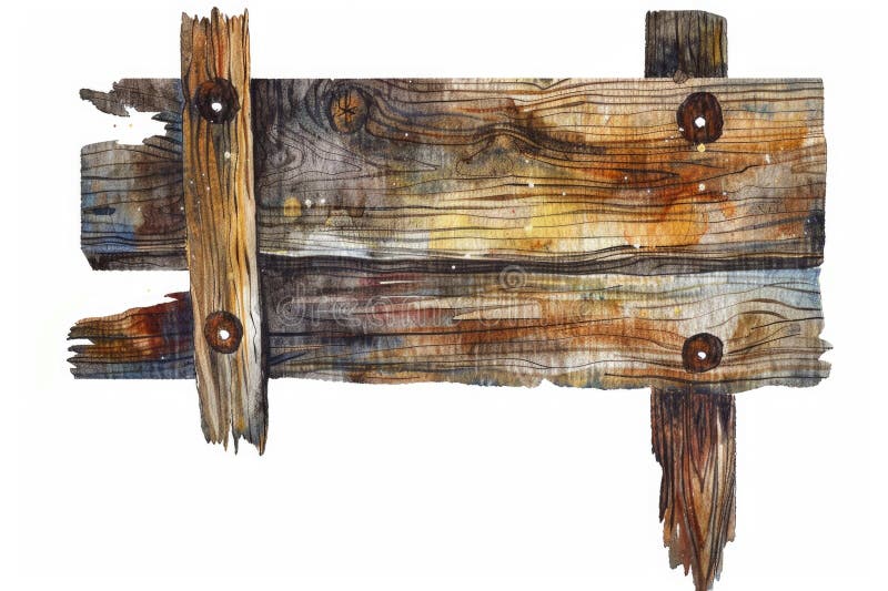 A Piece of Wood with Rust on it, Suitable for Industrial or Rustic ...