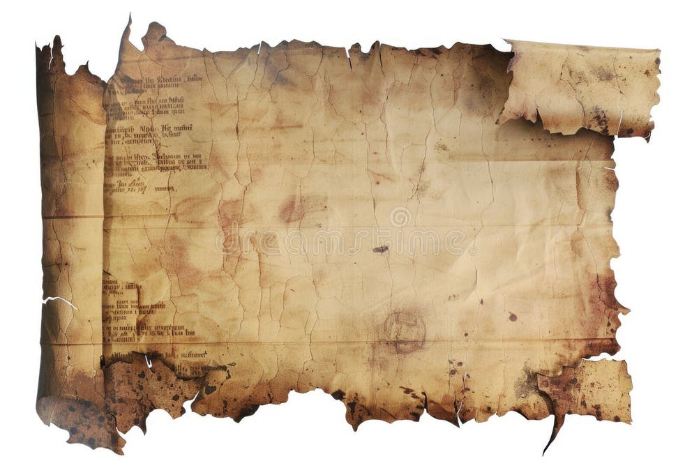 A Piece of Worn-out Paper with Scribbled Notes and Handwriting, Likely ...