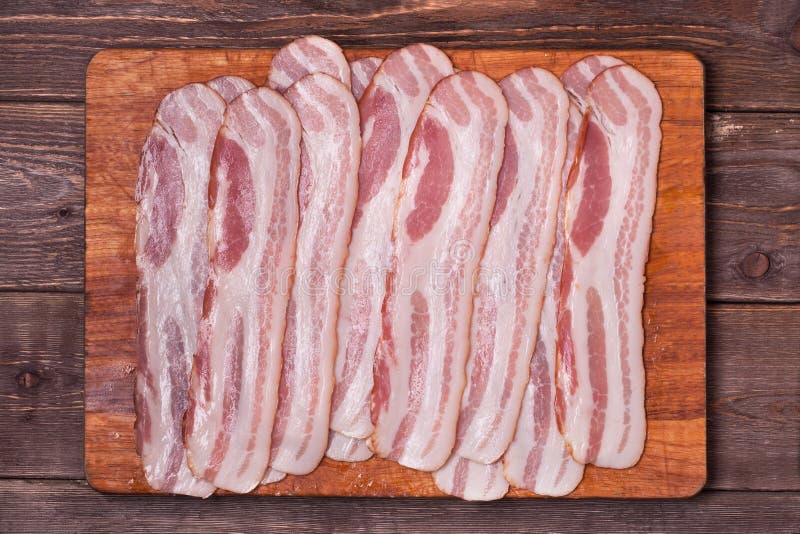 Pieces of Bacon. Background Stock Photo - Image of bacon, background ...