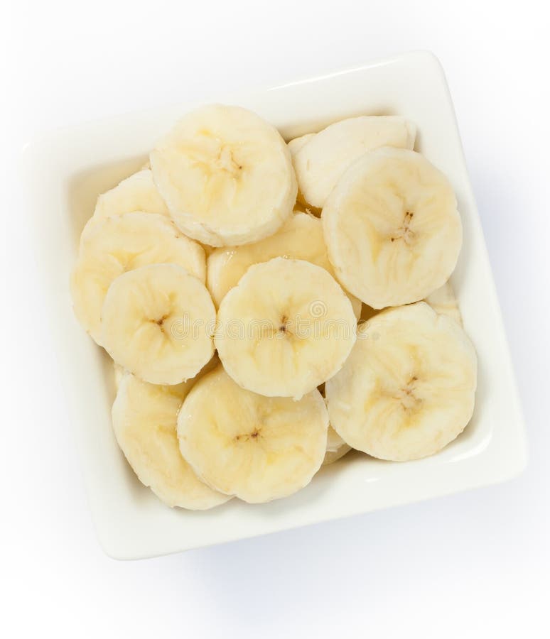 Pieces of banana stock photo. Image of meal, slices, dessert - 23425022