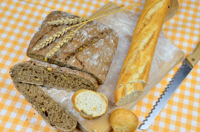 Pieces of Bread stock image. Image of grain, sandwich - 70968693