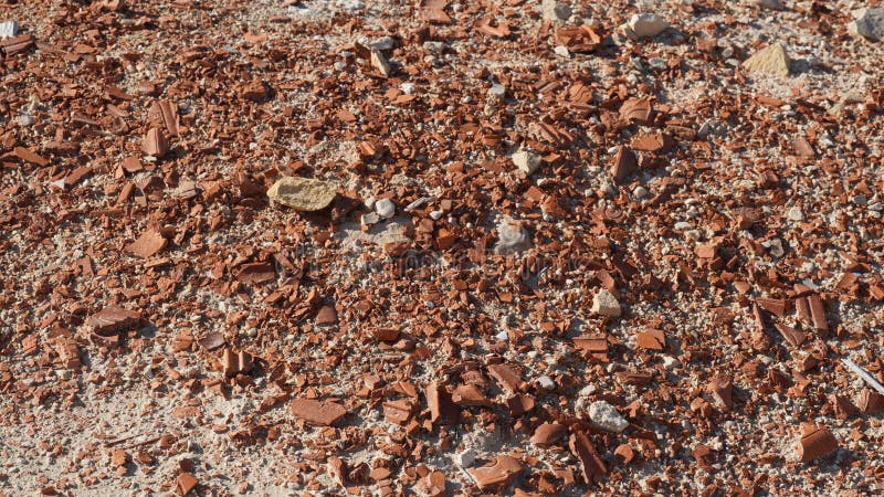 Pieces of Broken Ceramic Left after Excavations Stock Photo - Image of ...