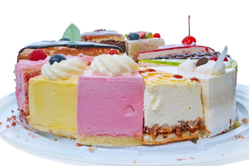 Pieces of cake side view stock image. Image of slice - 58124919