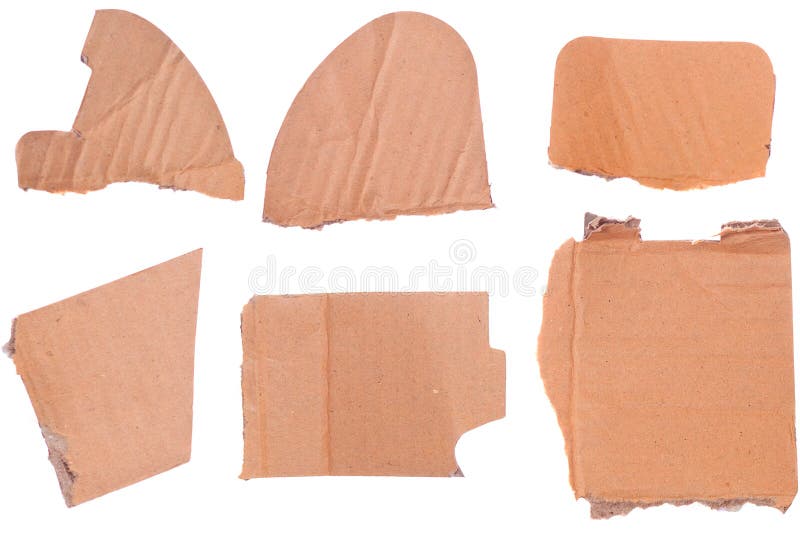 Pieces of cardboard stock photo. Image of corrugated - 34254932