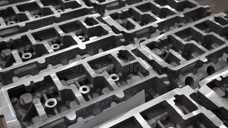 Pieces of Cast Iron. Industrial Stock Image - Image of macro ...