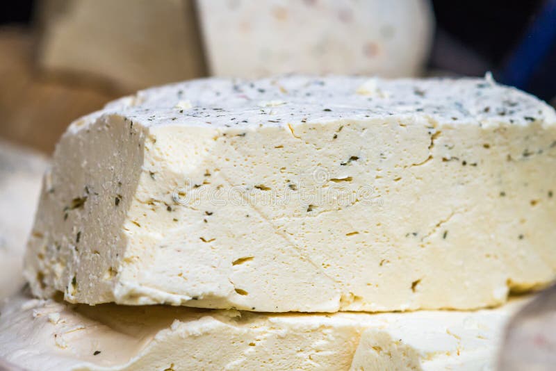 Pieces of Cheese with Spices Stock Photo - Image of flavor, delicious ...