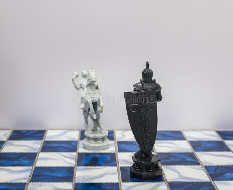 A Pieces of Chess Character on the Board with a Light. a Character ...