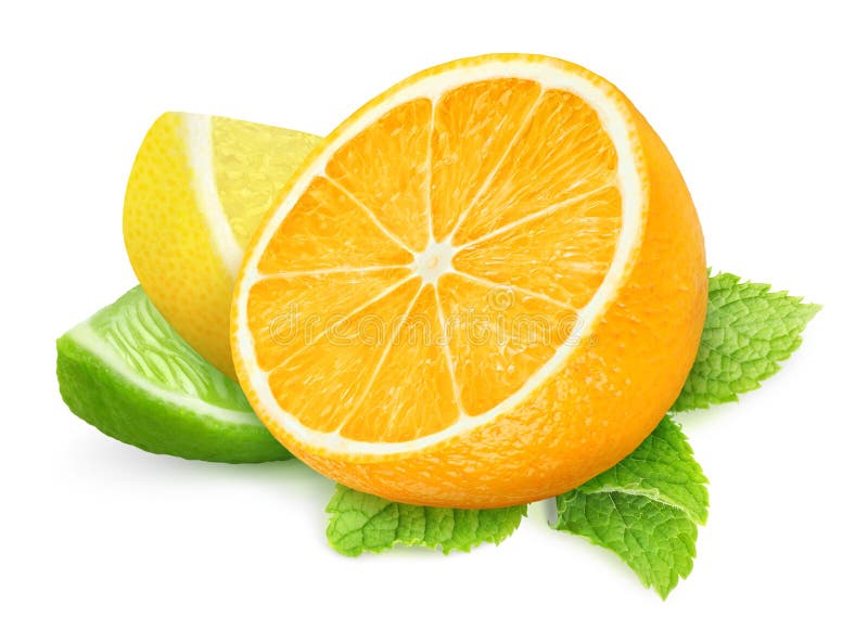 Pieces of citrus fruits stock photo. Image of piece, refreshing - 40731682