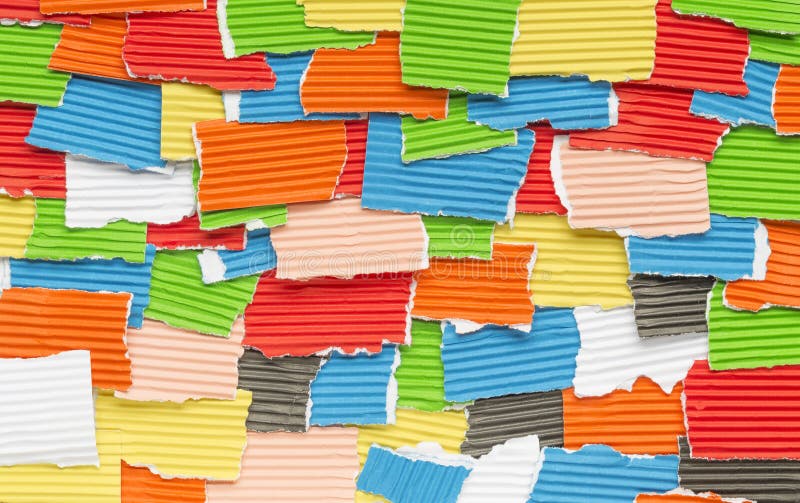 Pieces of Colored Construction Paper Stock Image - Image of design ...