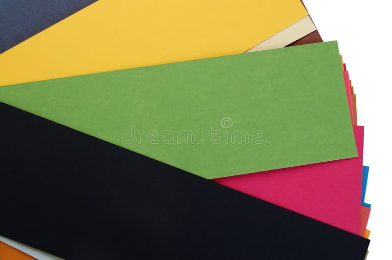 Pieces of Colorful Cardboard Paper Stock Photo - Image of detail ...