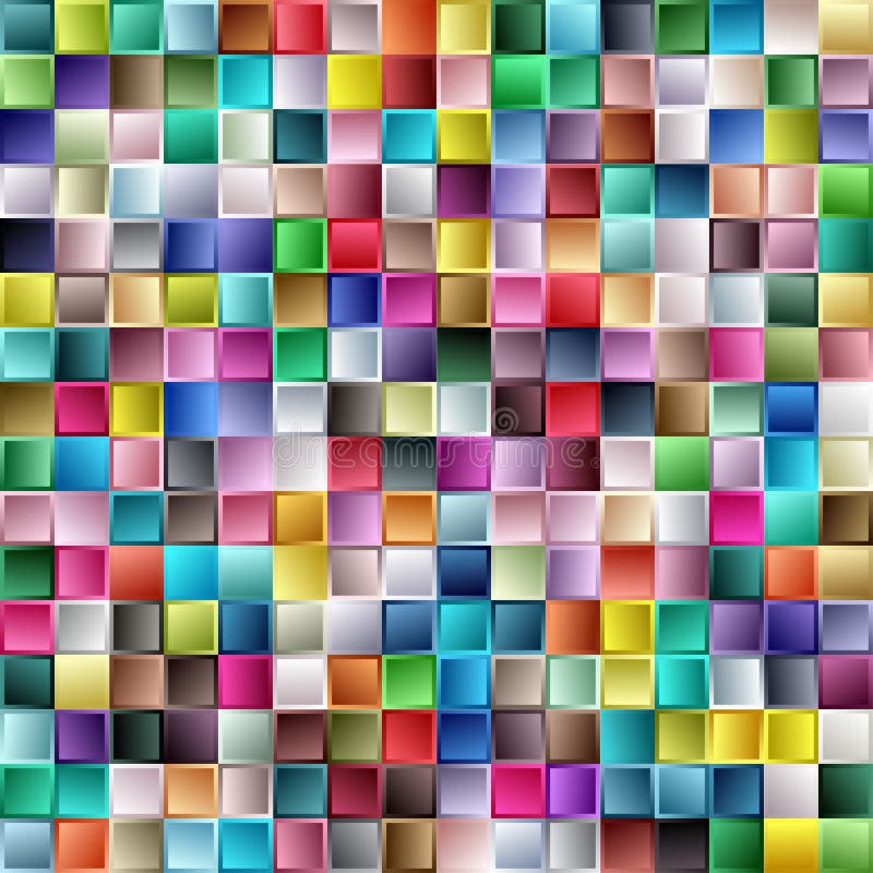 256 Pieces Colorful Square, Rectangle Icon Background Set. Gradient ...