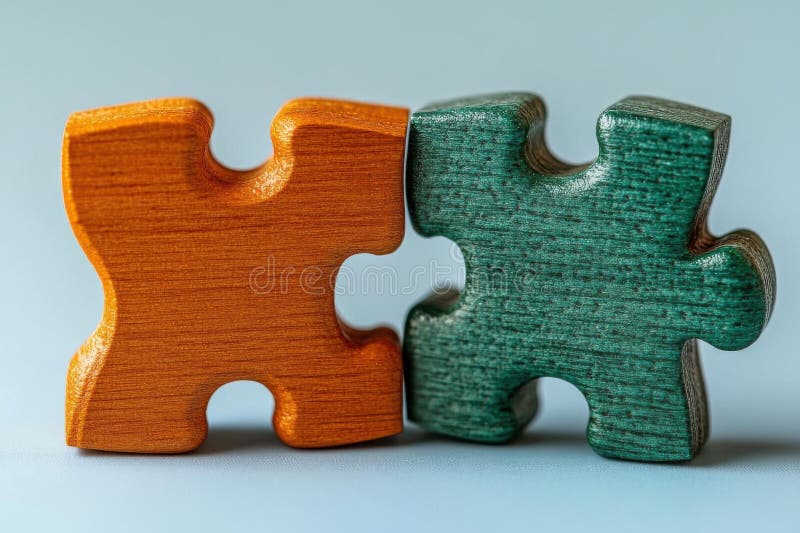 Pieces Connect for Harmony, Depicting Teamwork and Synergy, with a ...