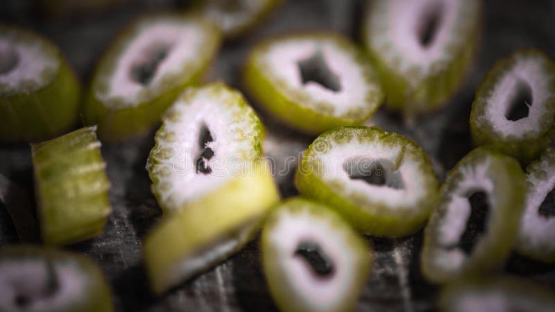 Pieces of Cut Stem with an Empty Space Inside - Perfect for Background ...