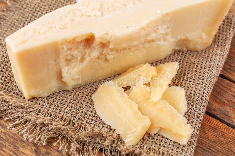 Pieces of Delicious Parmesan Stock Image - Image of snack, light: 81696945