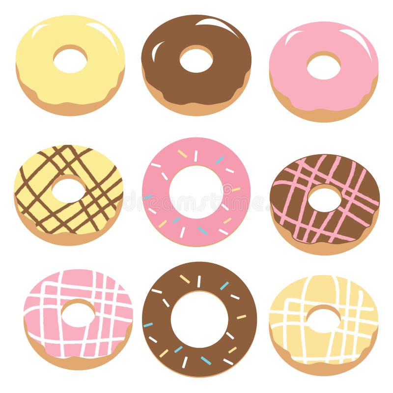 9 Donuts Stock Illustrations – 53 9 Donuts Stock Illustrations, Vectors ...