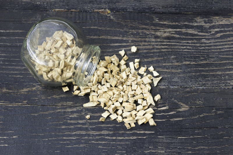 Pieces of Dried Marshmallow Root Stock Photo - Image of ailment, immune ...