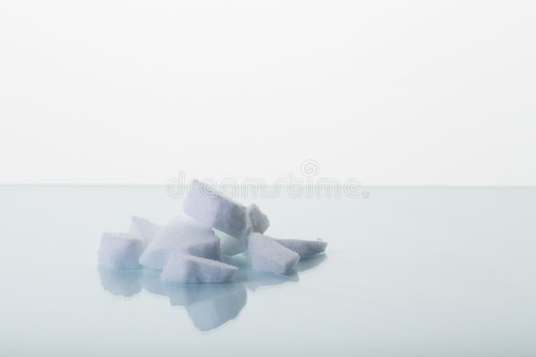 Pieces of Dry Ice on the Lab Table Stock Photo - Image of instrument ...