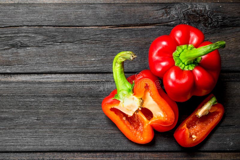 Pieces of Fragrant Sweet Pepper Stock Photo - Image of nutrition, plant ...