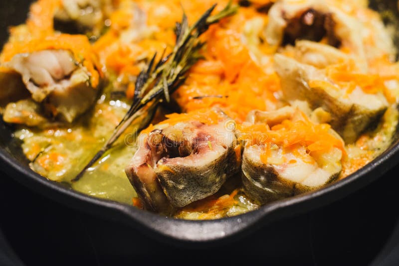 Snacks Frying Inside the Pan , Pan is Full of Hot Oil Stock Photo ...