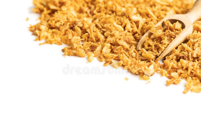 Pieces of fried onions stock image. Image of golden - 231339789