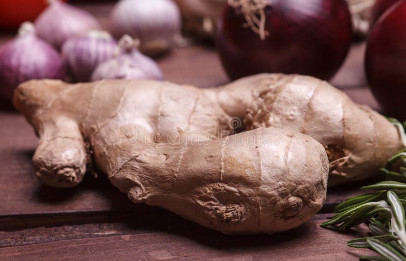 Pieces of ginger stock photo. Image of object, cutting - 48064398