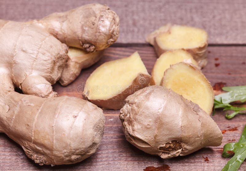 Pieces of ginger stock photo. Image of food, cuts, object - 50597048