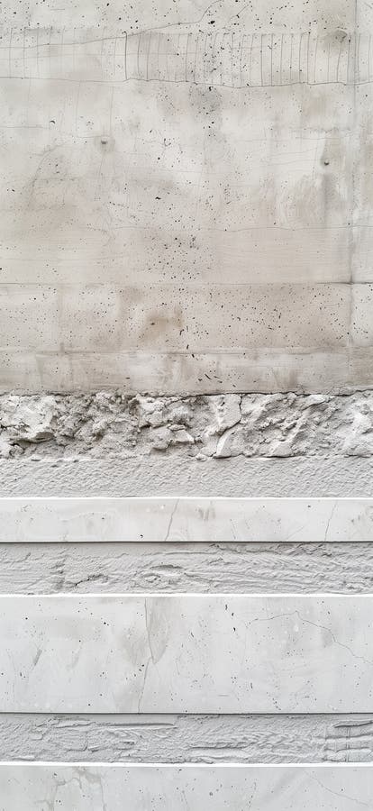 Pieces of Grey Concrete Material, Each with Different Textures and ...