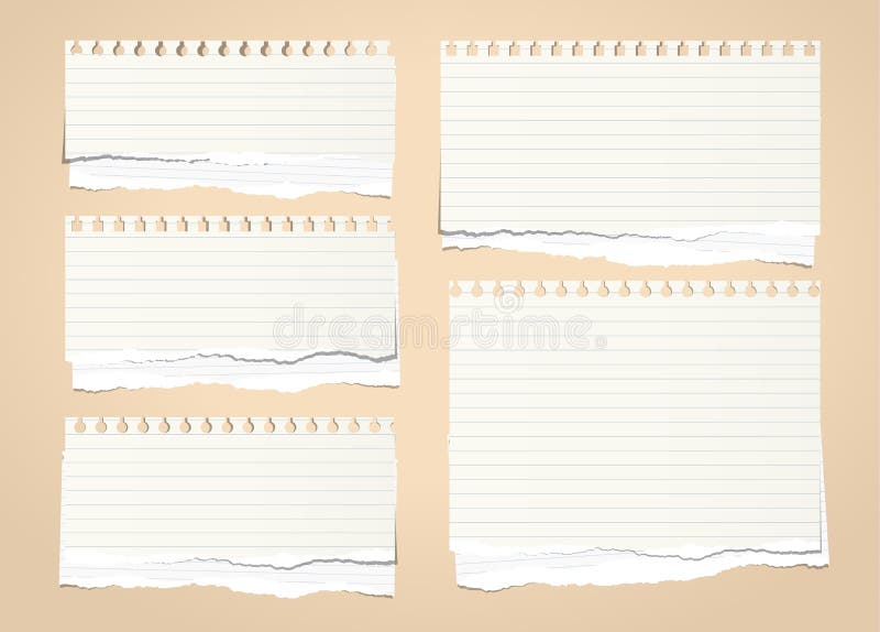 Pieces of Grey Ruled Pile Torn Notebook Paper Sheets on Brown ... Pieces of Grey Ruled Pile Torn Notebook Paper Sheets on Brown ...