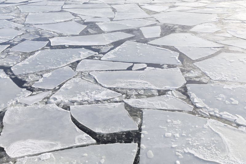 Pieces of Ice in a Cold Sea at Winter Stock Image - Image of iceberg ...