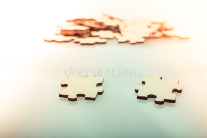 Pieces of Jigsaw Puzzle As Problem Solution Concept Stock Photo - Image ...