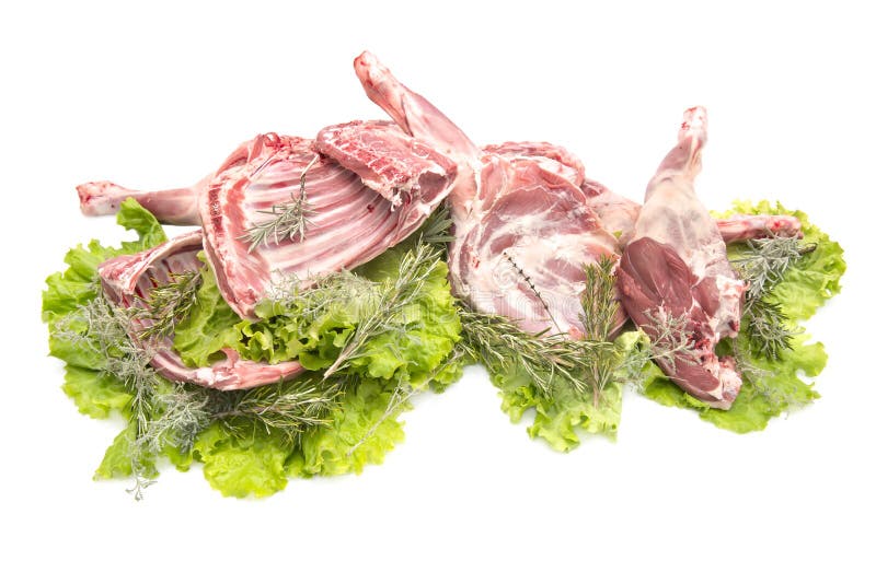 Pieces of lamb stock photo. Image of butchers, fresh - 50100882