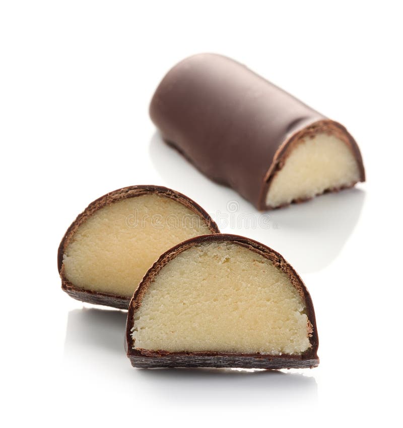 Pieces of marzipan stock photo. Image of confectionery - 260139716