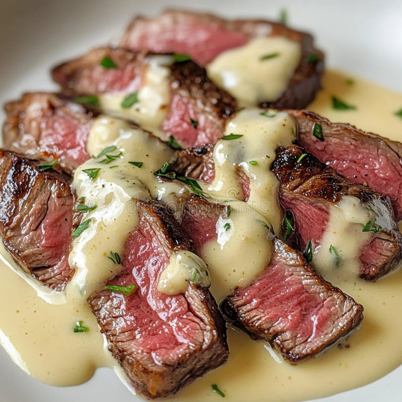 Pieces of Meat in a Rare Sauce Ready To Be Cooked and Served, Meat Dish ...