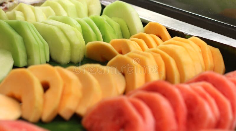 Pieces of melon stock photo. Image of ingredient, displayed - 58315154