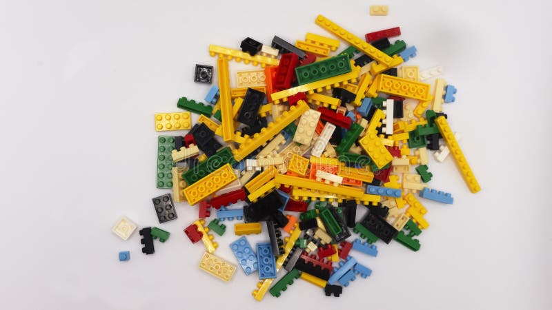 Pieces of mini block stock photo. Image of indoor, block - 219254390