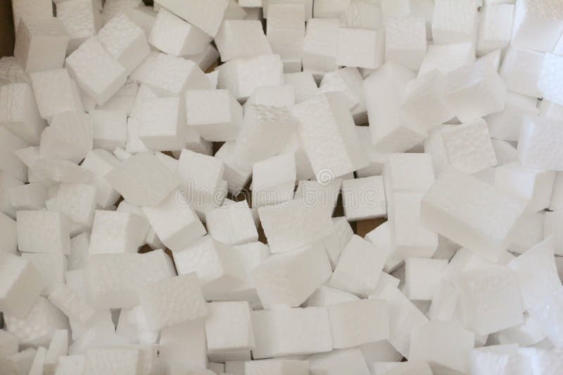 Pieces of Polystyrene for Packaging Stock Photo - Image of graphic ...