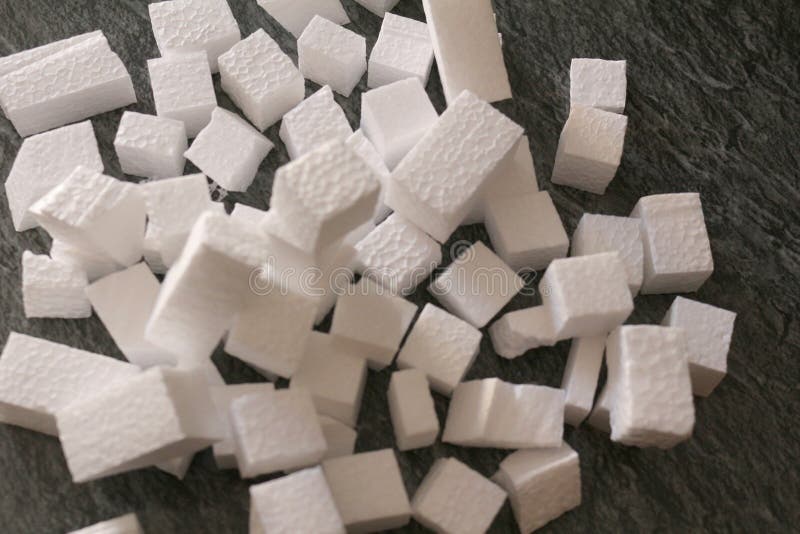 Pieces of Polystyrene for Packaging Stock Photo - Image of parcels ...