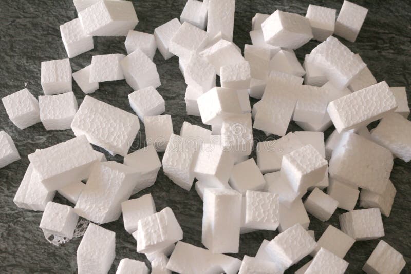 Pieces of Polystyrene for Packaging Stock Image - Image of packing ...