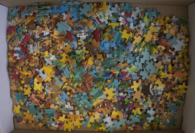 A Lot and Pieces of a Puzzle Stock Image - Image of join, game: 106110575