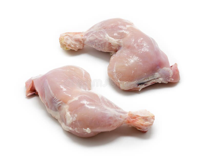Raw Chicken Meat Isolated on White Background Stock Photo - Image of ...