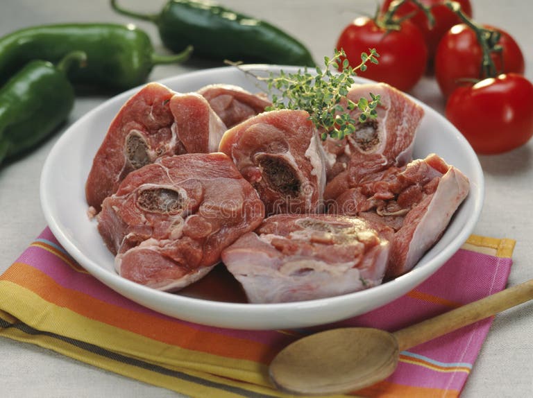 Pieces of raw mutton stock image. Image of ingredient - 23705471