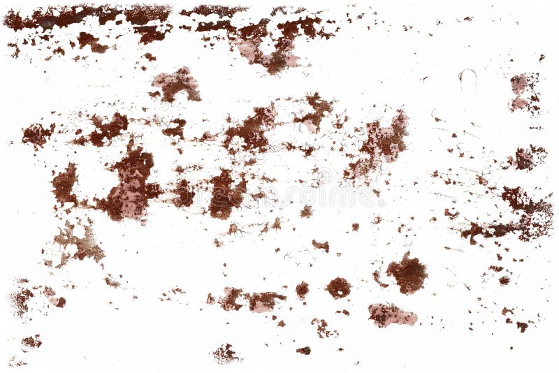 Pieces of Rust Isolated on a White Background Stock Photo - Image of ...