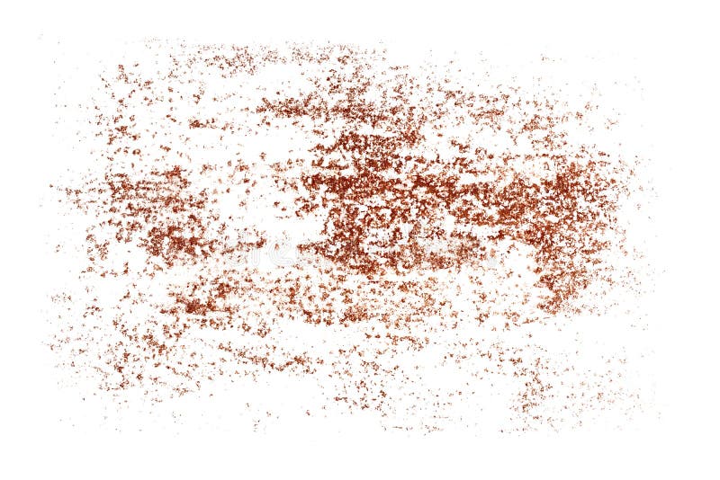 Pieces of Rust Isolated on a White Background Stock Image - Image of ...