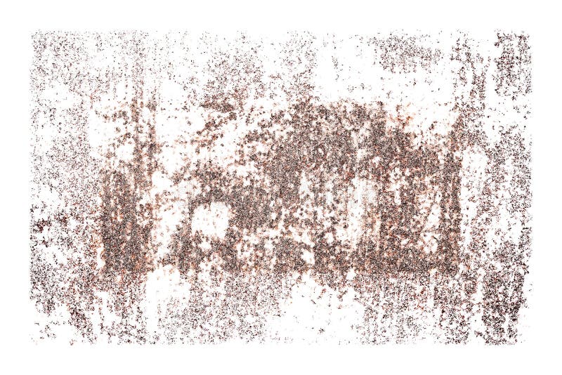 Pieces of Rust Isolated on a White Background Stock Image - Image of ...